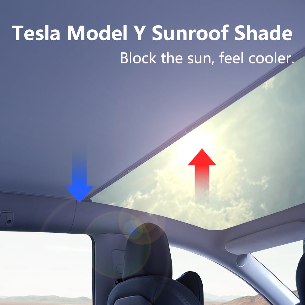 Tesla Model Y Roof Sunshade: Naturally Chilled & Lightweight – TESBEAUTY