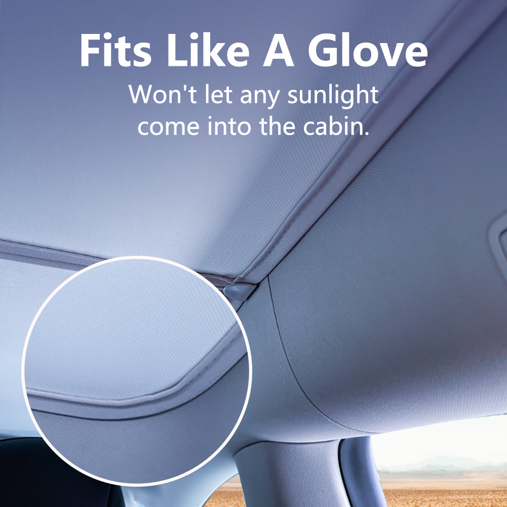 Tesla Model Y Roof Sunshade: Naturally Chilled & Lightweight – TESBEAUTY
